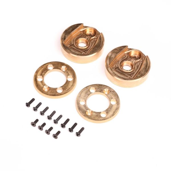 Axial (AXI-2201) Portal Cover and Weights, Brass ? TopRC!