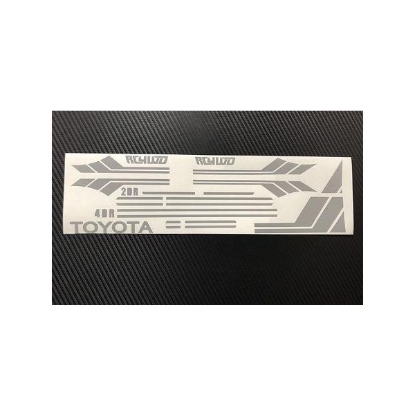 RC4WD Clean Stripes for Mojave II 2/4 Door Decal Sheet (Grey) (Z-B0174)
