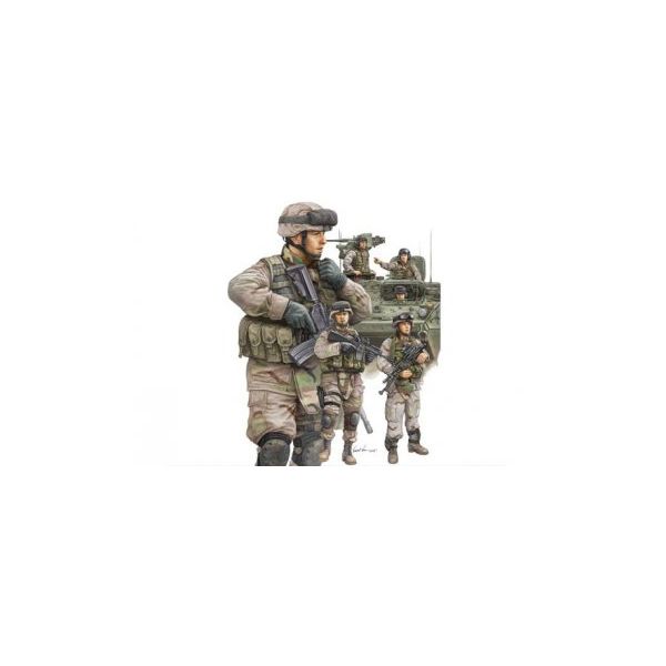 Trumpeter 1/35 Modern U.S. Army Armor Crewman & Infantry